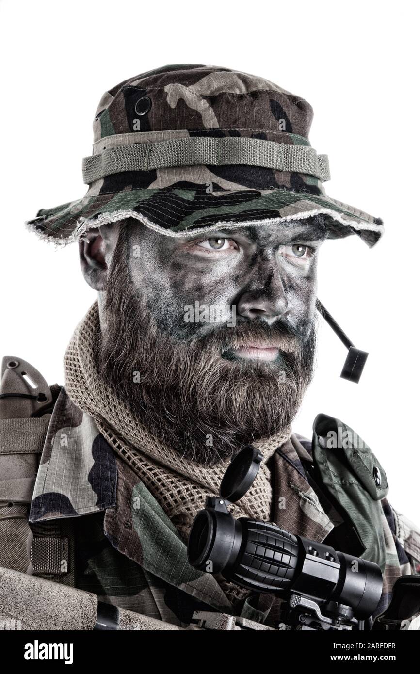 Soldier Face Paint High Resolution Stock Photography and Images - Alamy