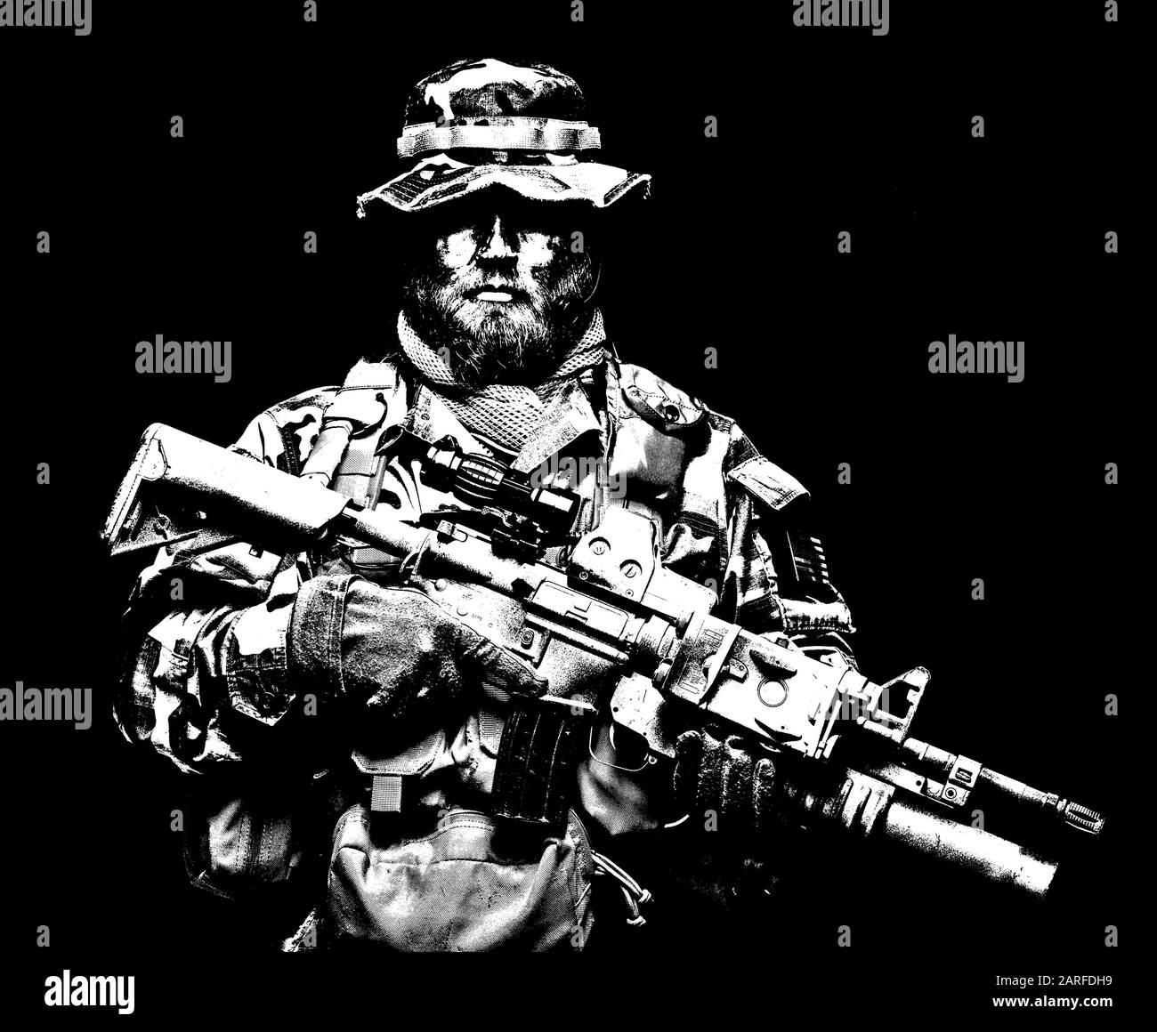 Commando Black and White Stock Photos & Images - Alamy