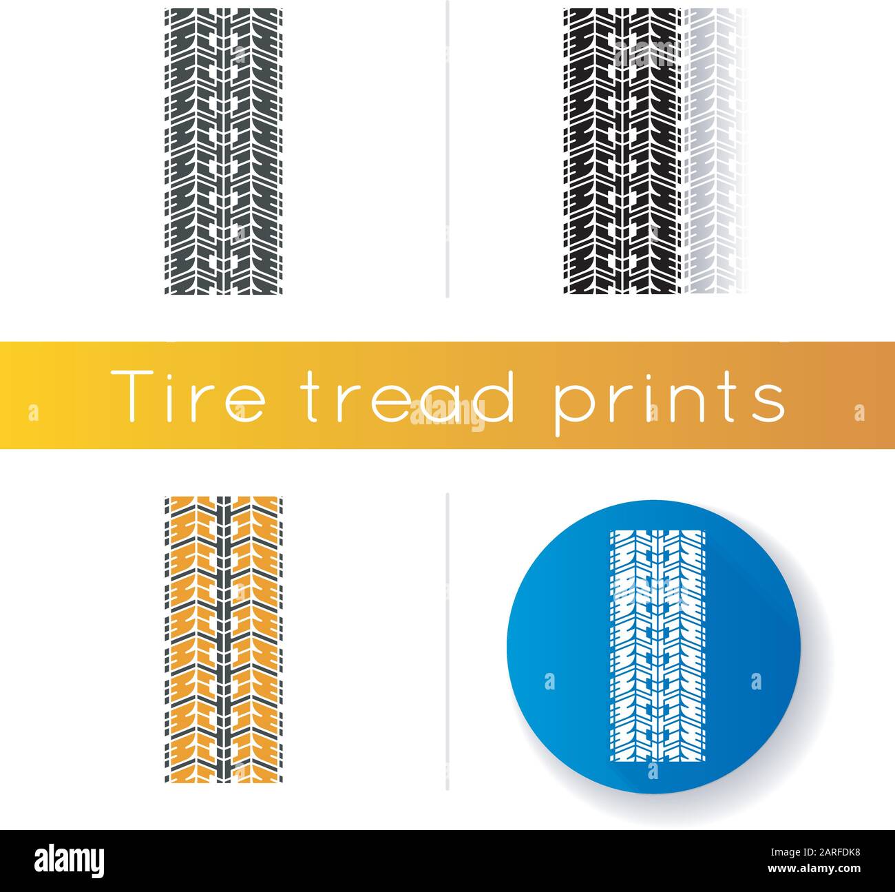 Car track mark i Stock Vector Images - Alamy