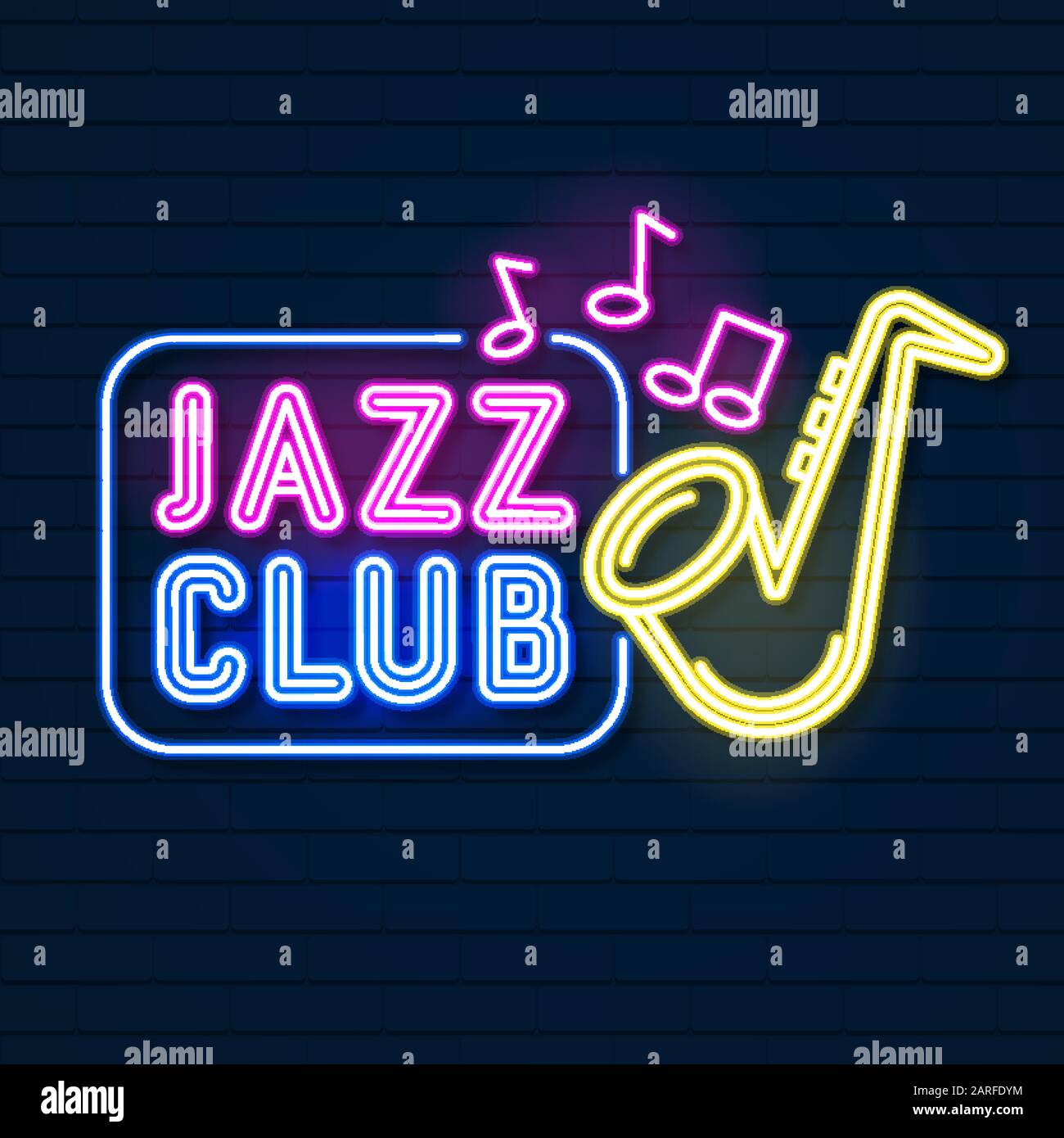 Jazz neon sign Stock Vector Images - Alamy