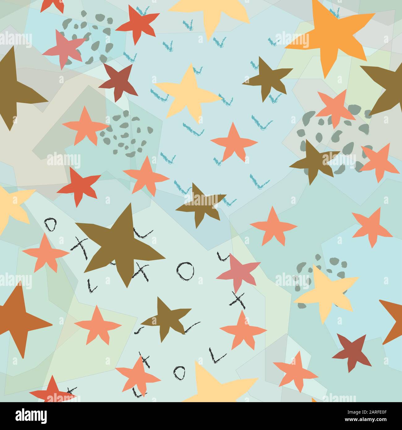 Terracotta Abstract Seamless Pattern Modern Digital Design Modern