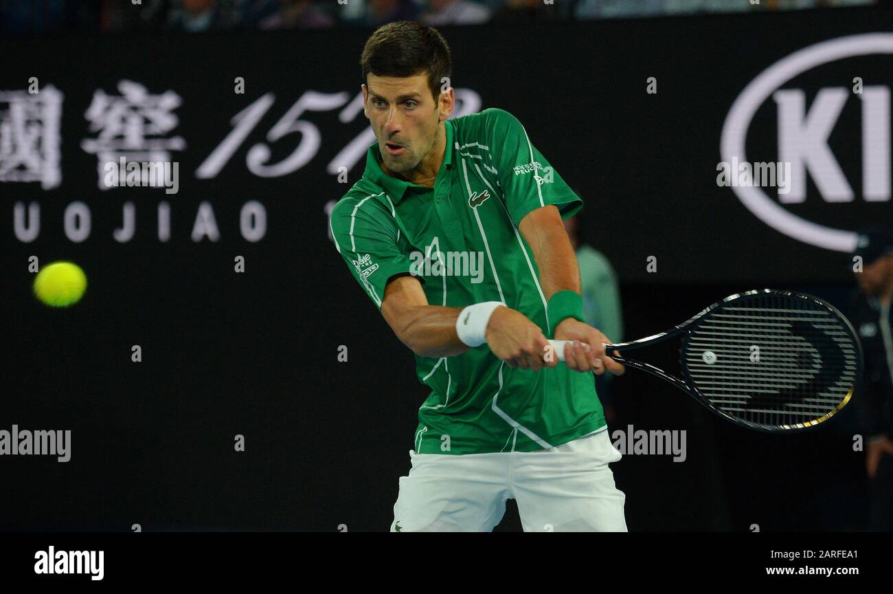 Melbourne, Australia. 28th Jan, 2020. D9 Novak Djokovic (SRB) in ...