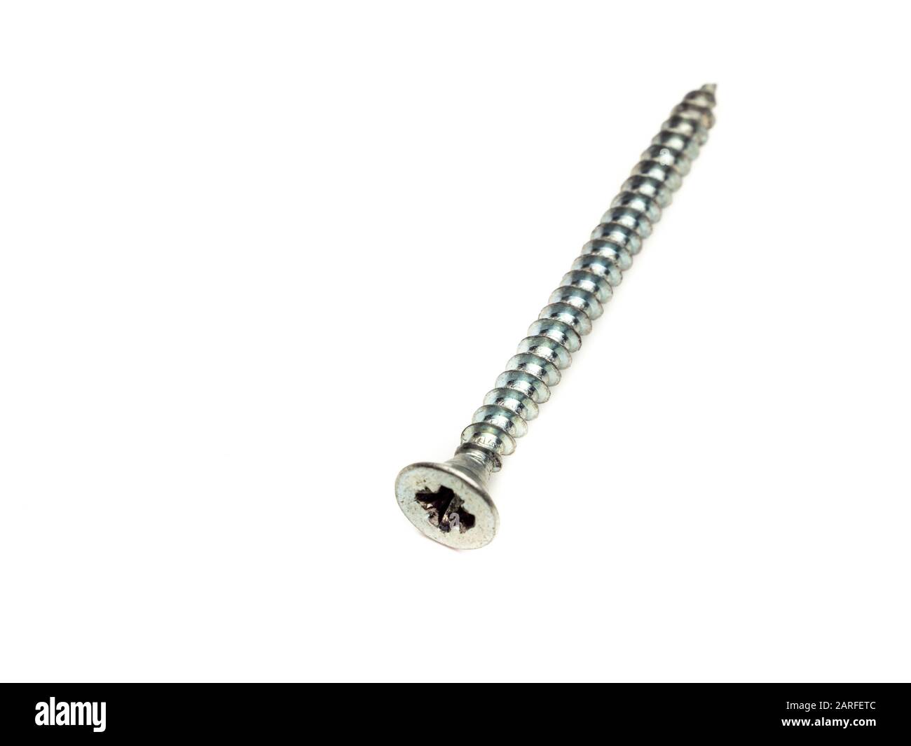 Screw isolated on white background Stock Photo - Alamy