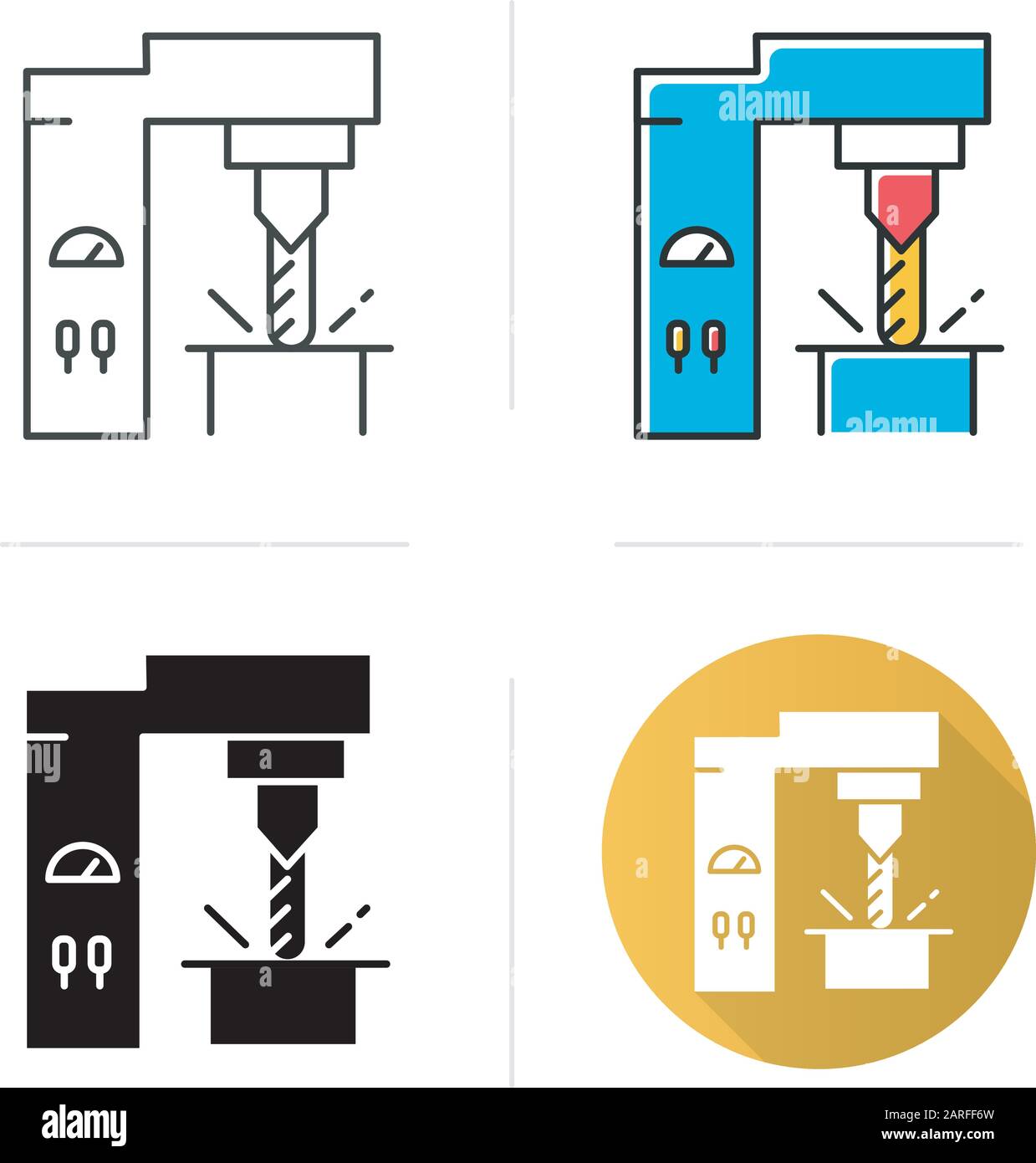 Titanium factory Stock Vector Images - Alamy