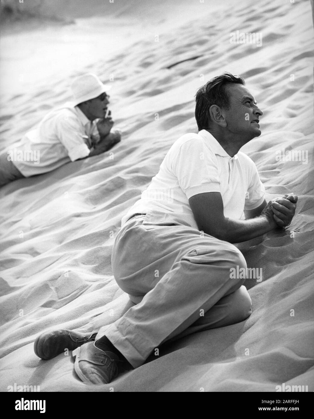Cinematographer FREDDIE YOUNG and Director DAVID LEAN on set location ...