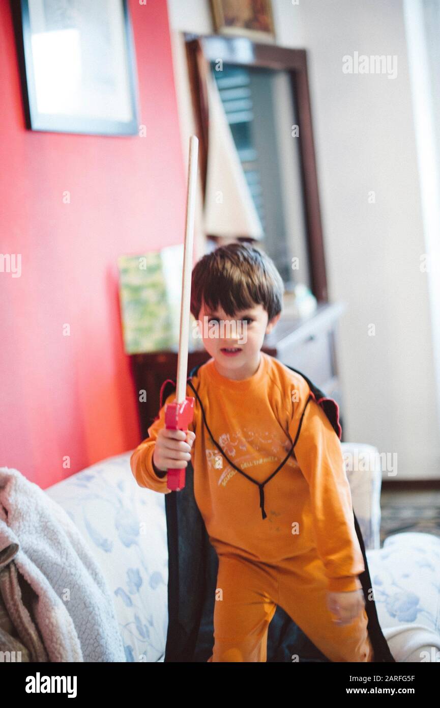 Child with sword hi-res stock photography and images - Alamy