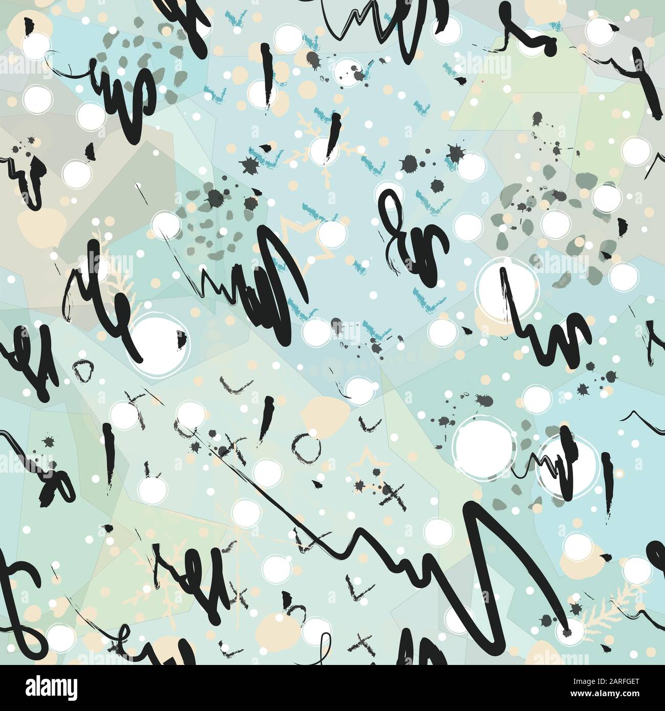 Vector scribble seamless pattern. Ink scribble continuous background on ... Vector scribble seamless pattern. Ink scribble continuous background on ...