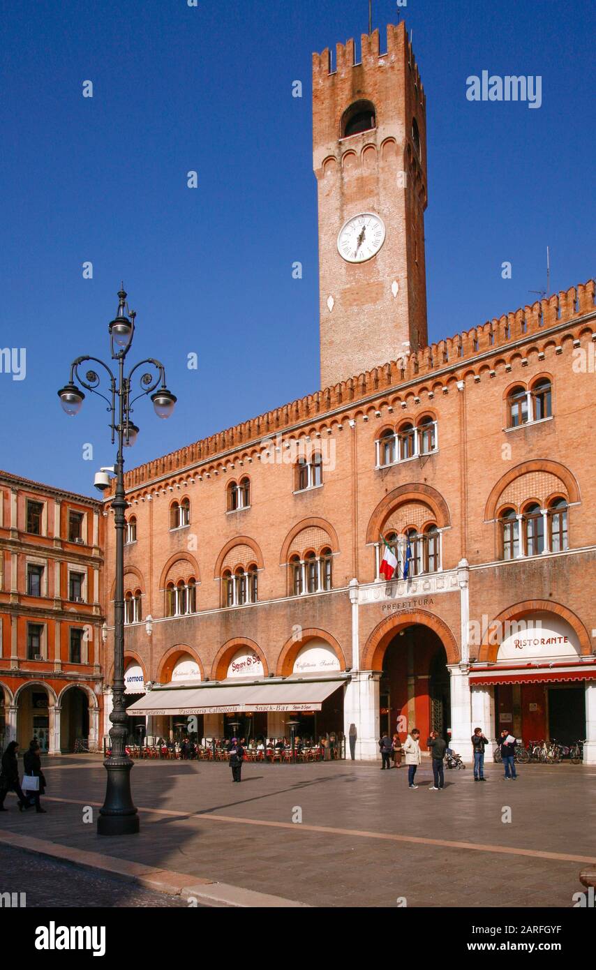 Italy Veneto Treviso Piazza della Signoria - Palazzo della Prefettura ...