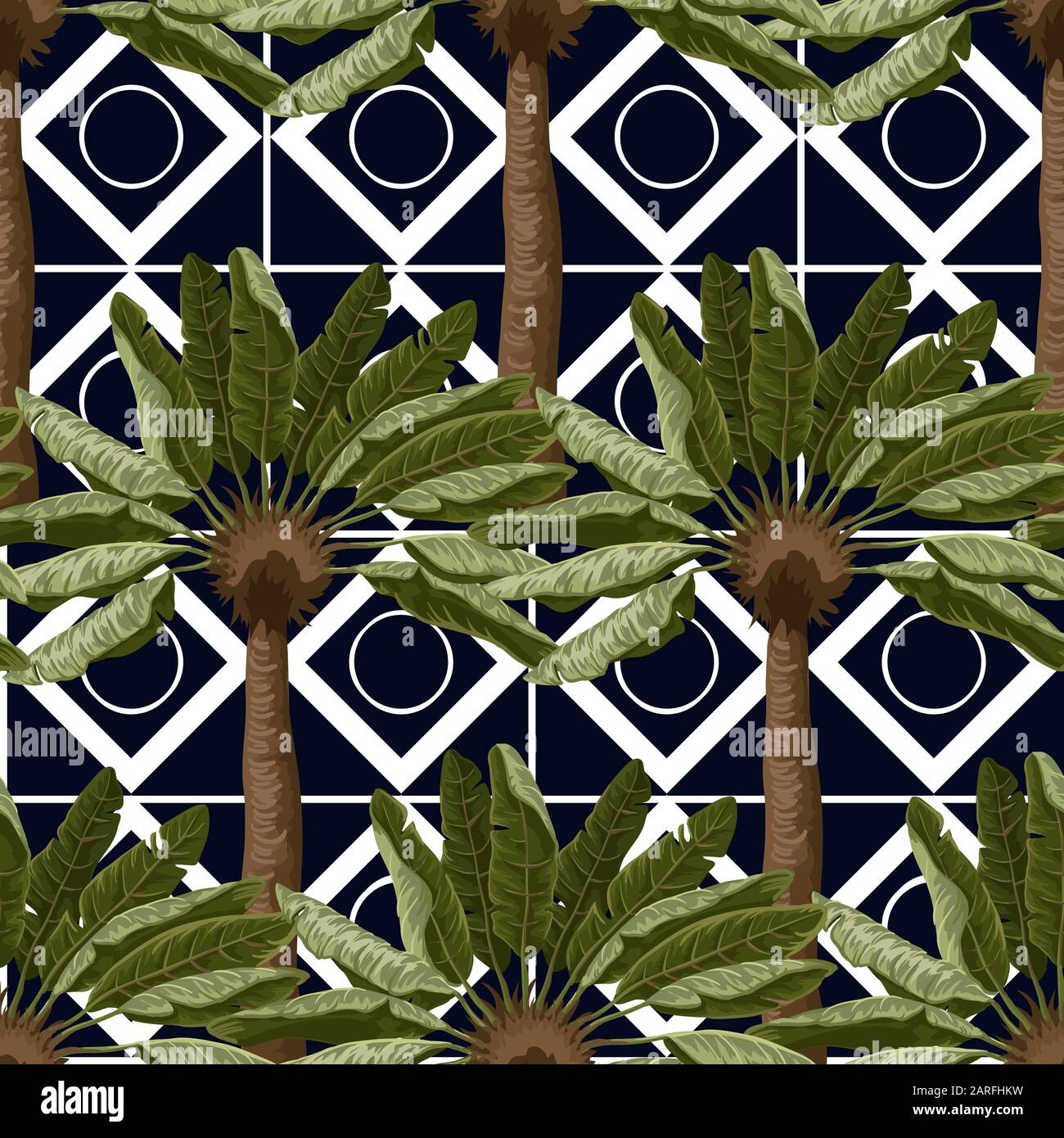 Banana tree texture Stock Vector Images - Alamy