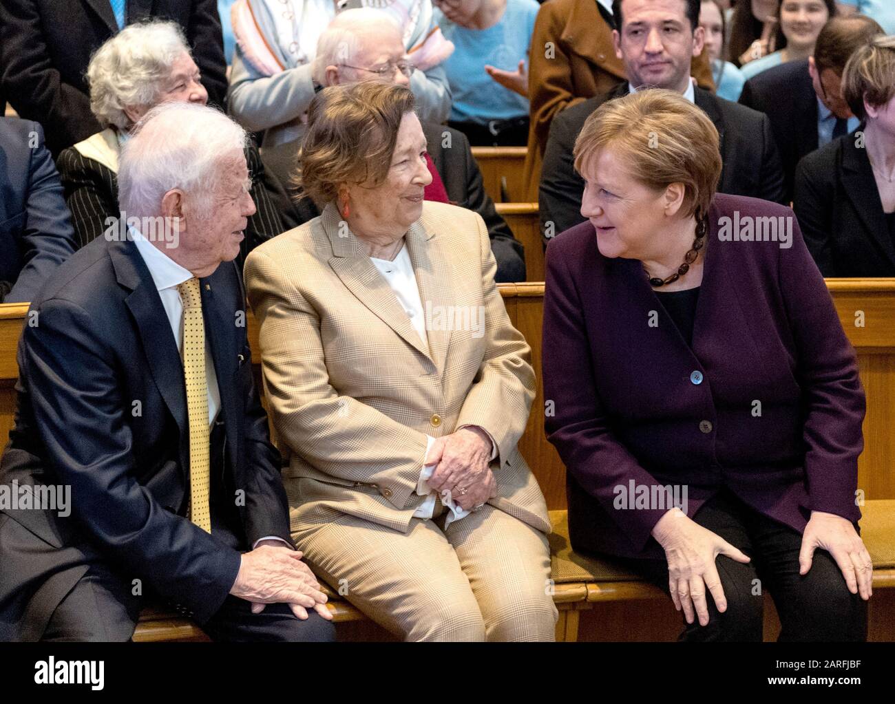 Dresden, Germany. 28th Jan, 2020. Kurt Biedenkopf (CDU), former Prime ...