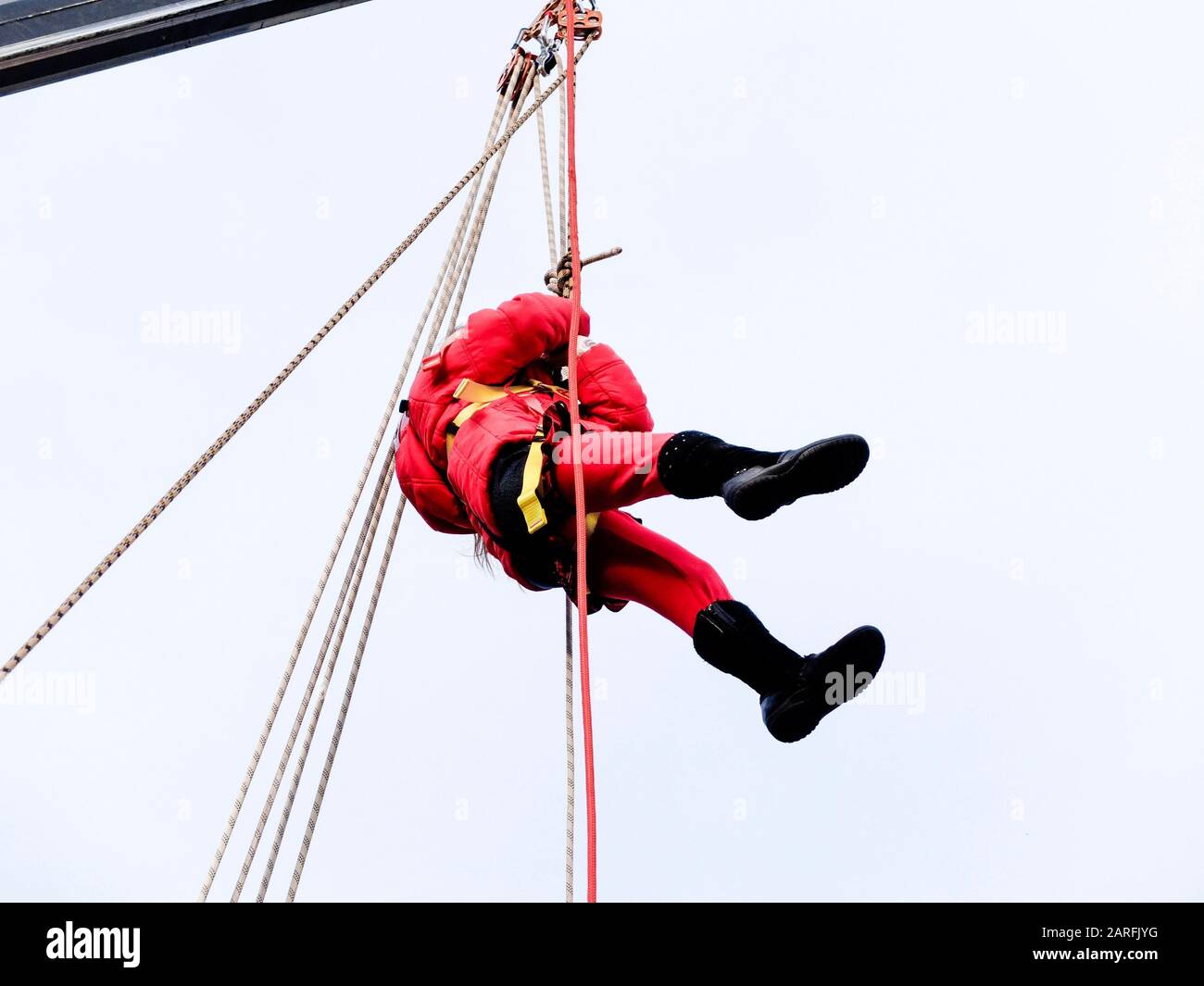Person hanging crane hi-res stock photography and images - Alamy
