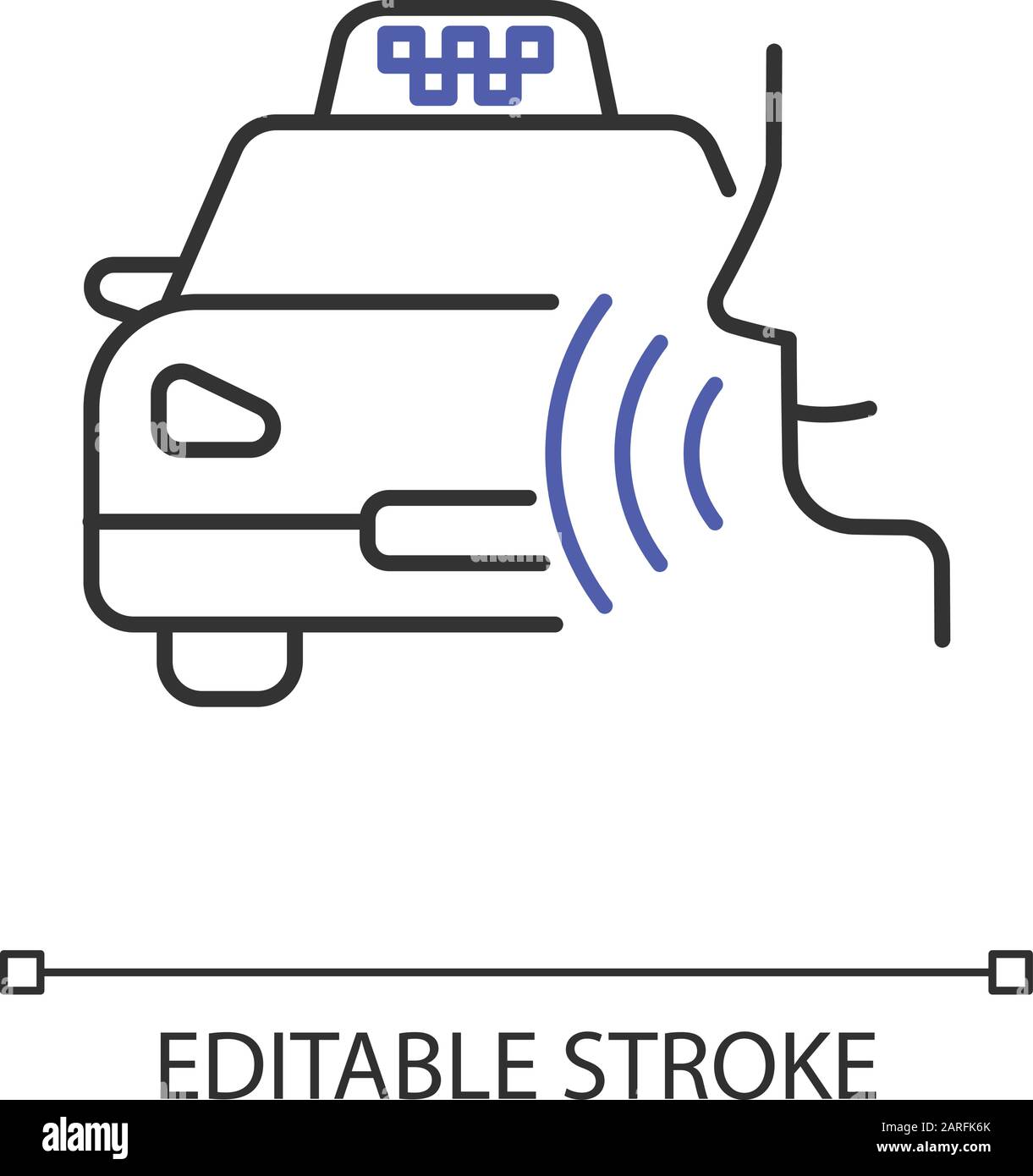Microphone forbidden linear icon. Sound recorder error notification ...