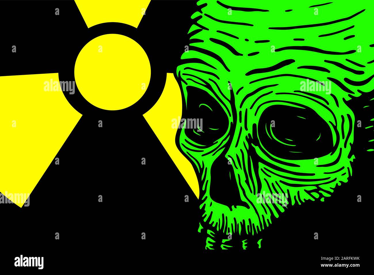 Radiation illustration Stock Vector Images - Alamy