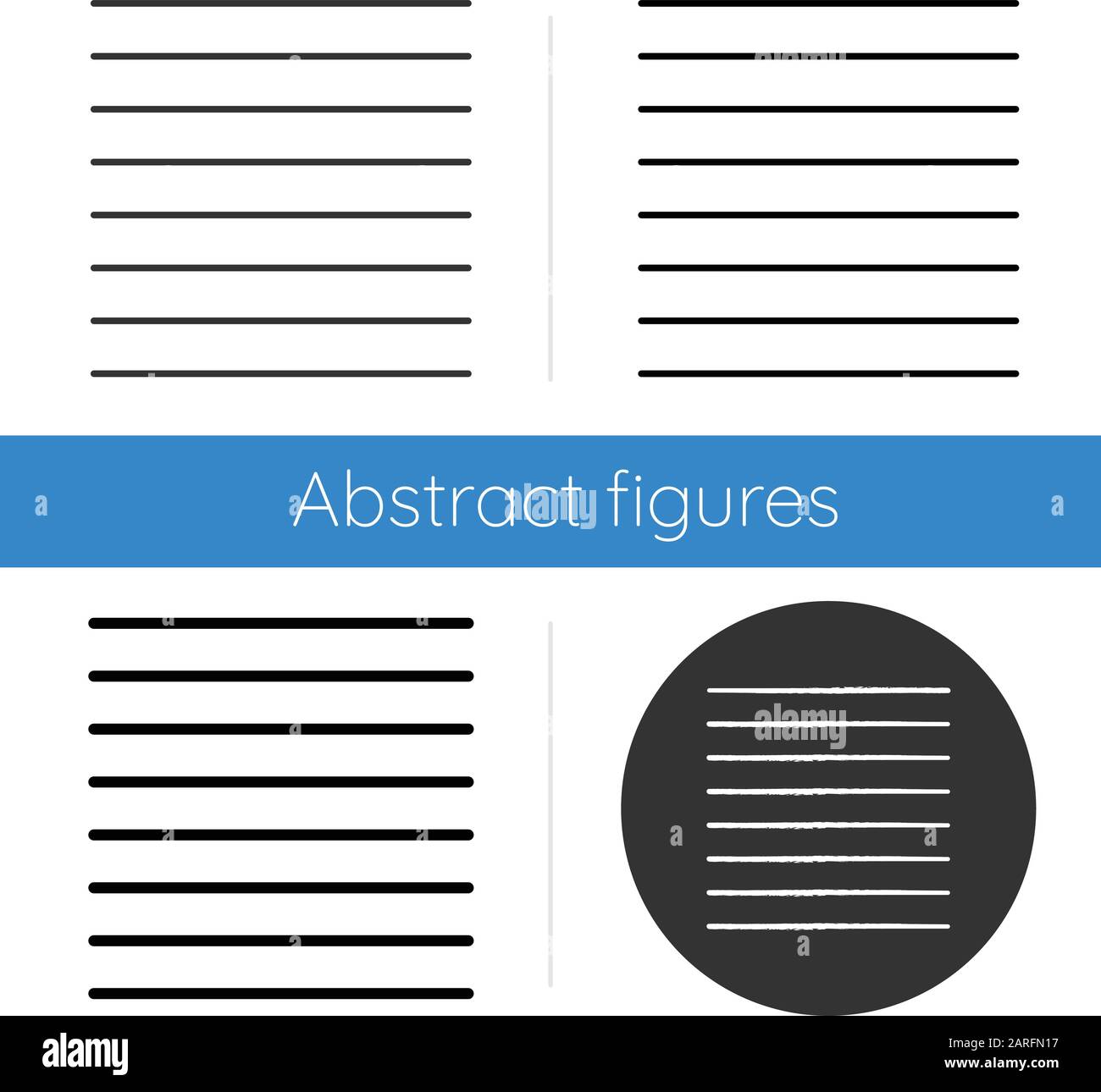 Parallel lines icon. Straight black strokes. Ink monochrome stripes ...