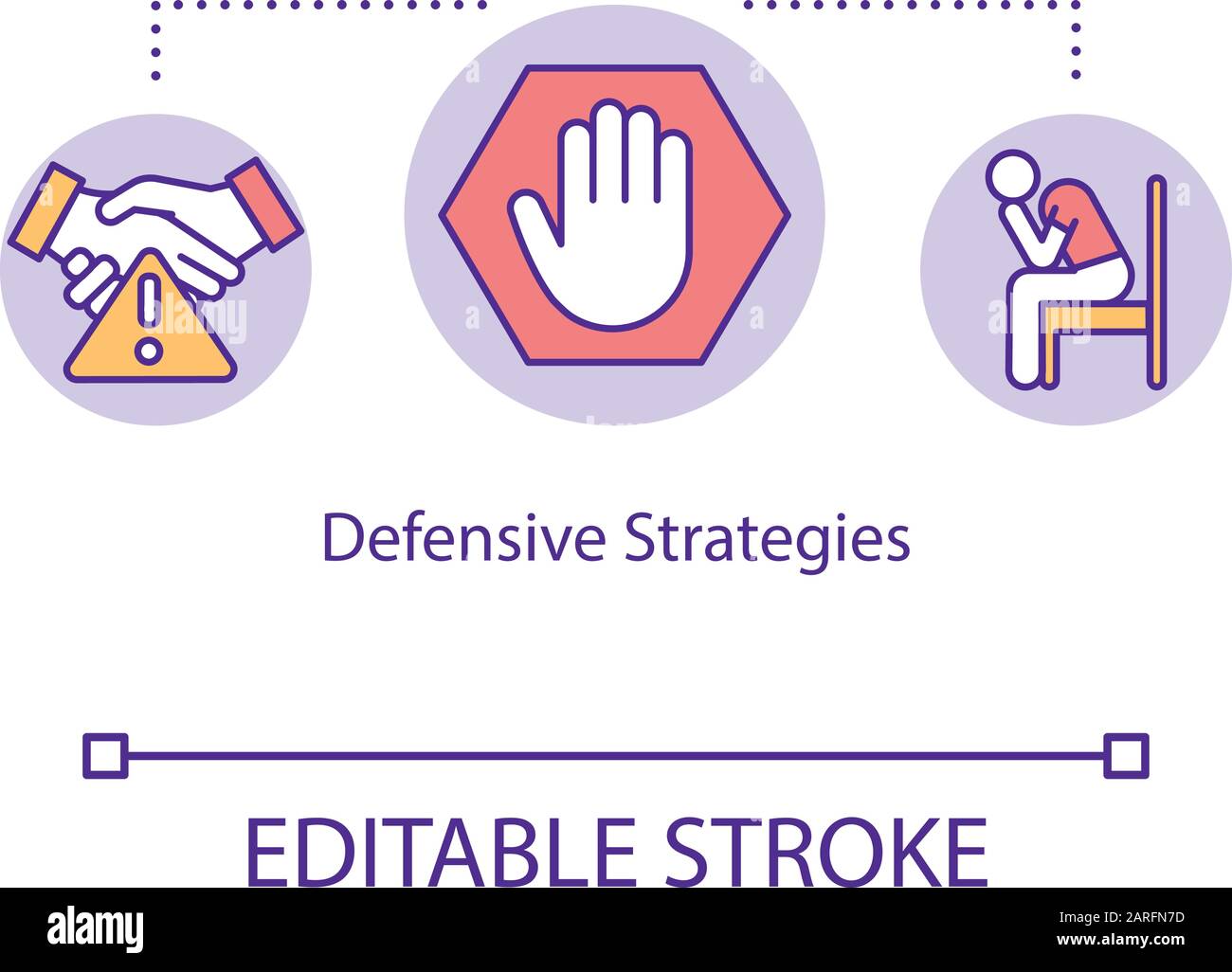 Defensive advantage Stock Vector Images - Alamy