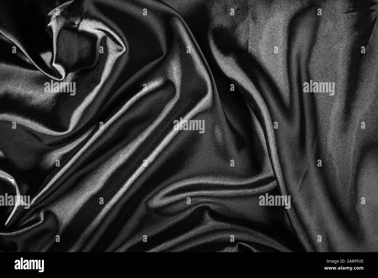 Shiny fabric texture Black and White Stock Photos & Images - Alamy