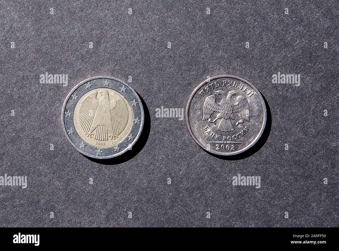 Euro coin tails hi-res stock photography and images - Alamy