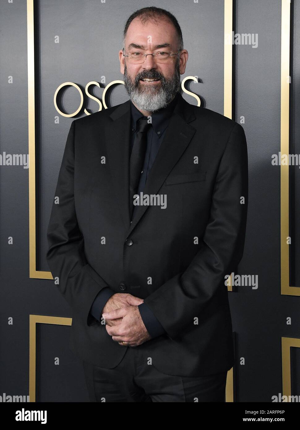 Los Angeles, USA. 27th Jan, 2020. Matt Aitken arrives at the 92nd Oscars Nominees Luncheon held ...