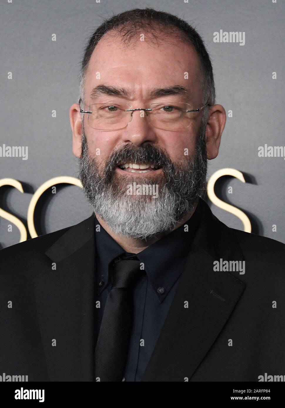 Los Angeles, USA. 27th Jan, 2020. Matt Aitken arrives at the 92nd Oscars Nominees Luncheon held ...