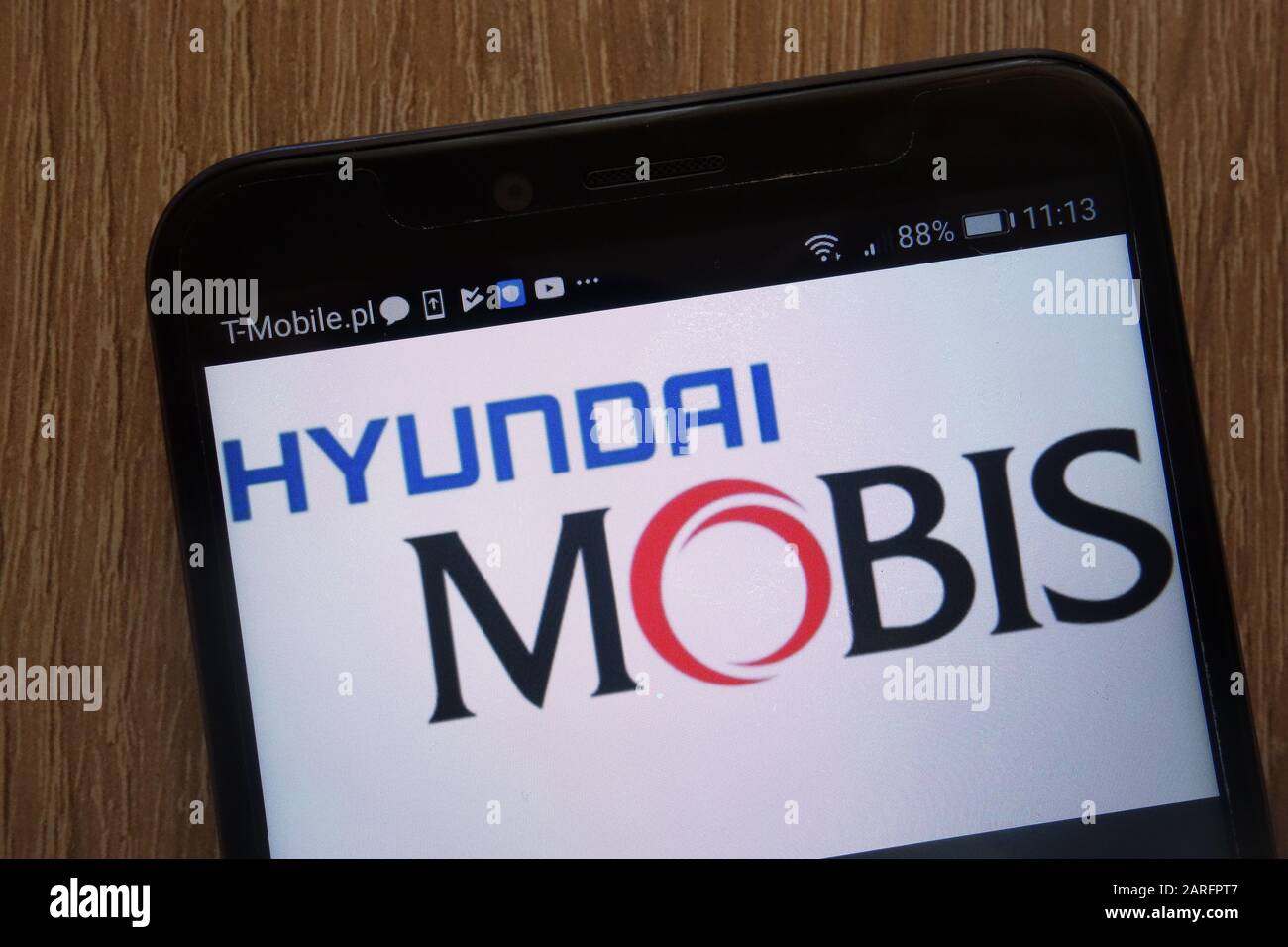 Hyundai Mobis logo displayed on a modern smartphone Stock Photo - Alamy