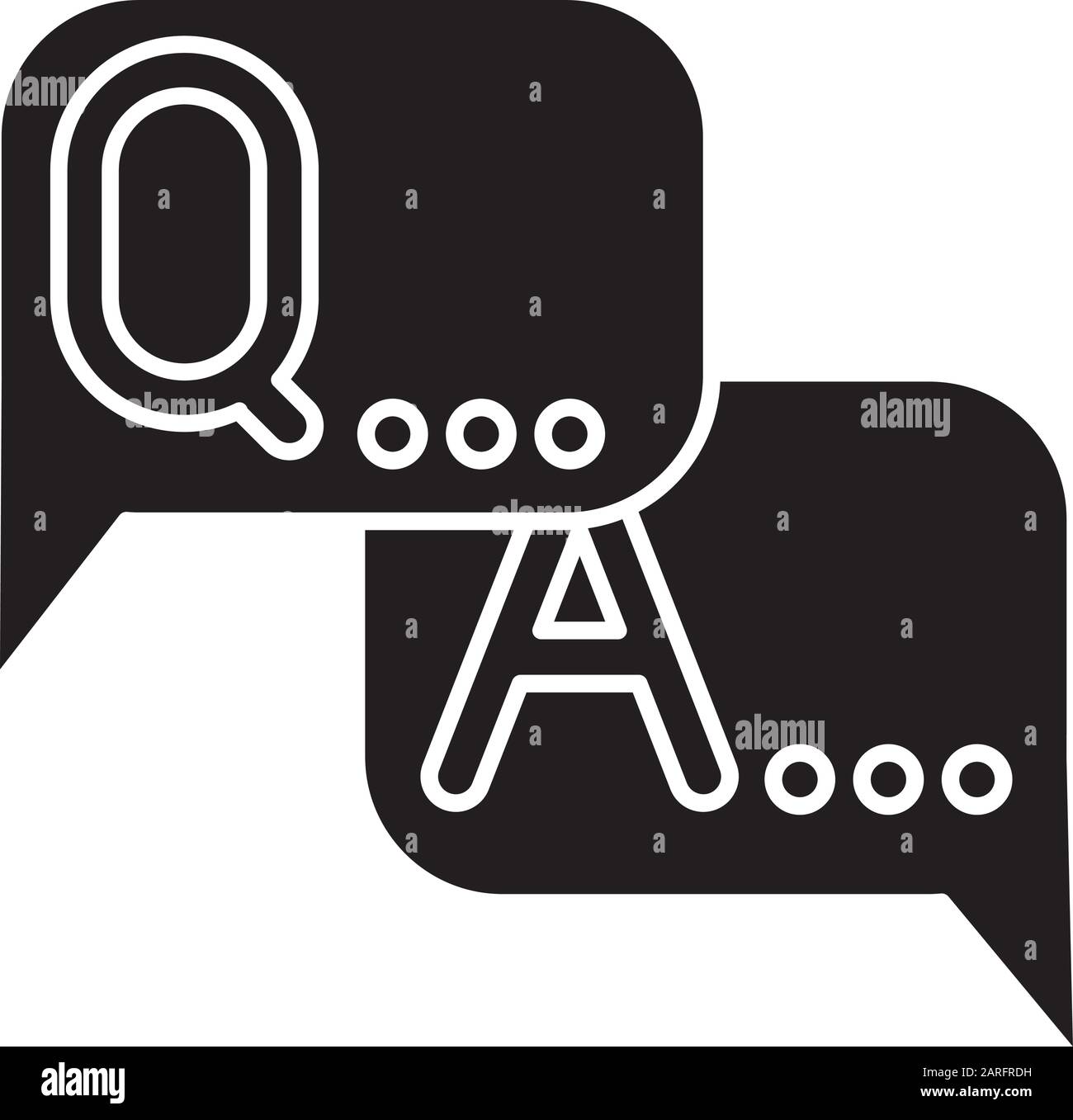 Questions and answers logo Stock Vector Images - Alamy