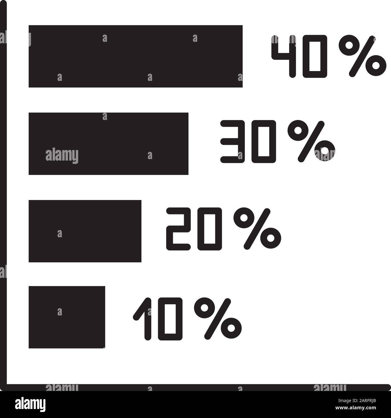Increasing bar chart Black and White Stock Photos & Images - Alamy