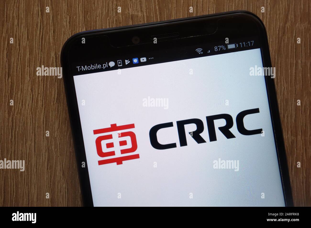CRRC logo displayed on a modern smartphone Stock Photo - Alamy