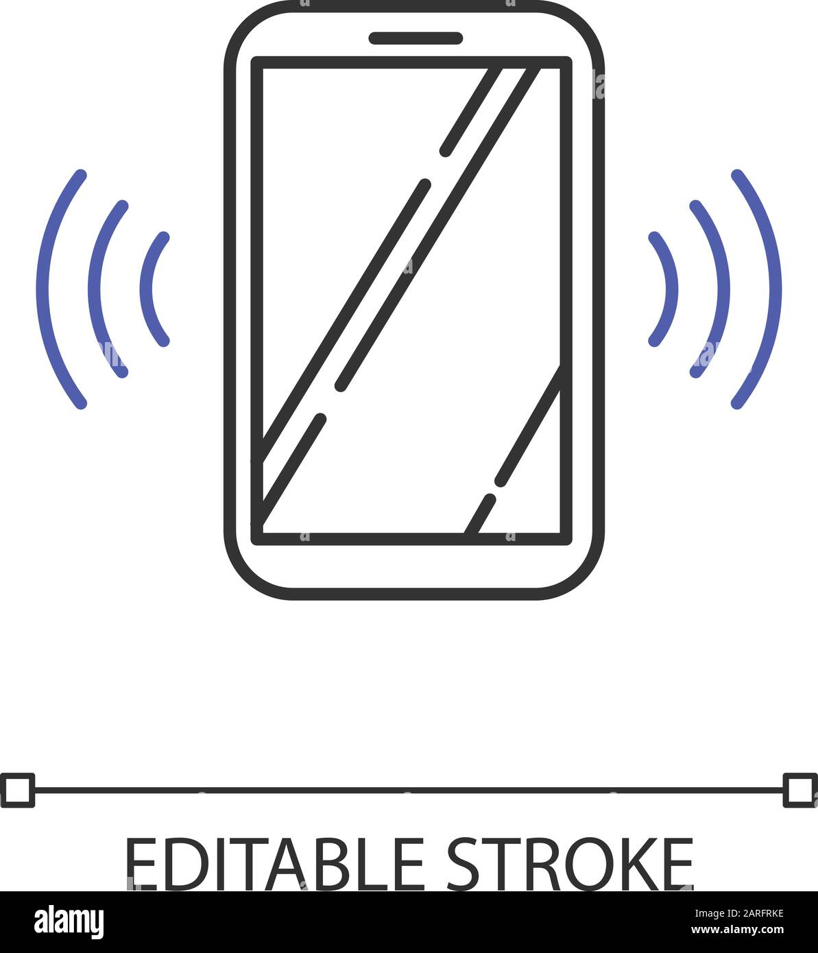 Sound signal linear icon. Audible soundwave. Listening ear. Loud noise ...