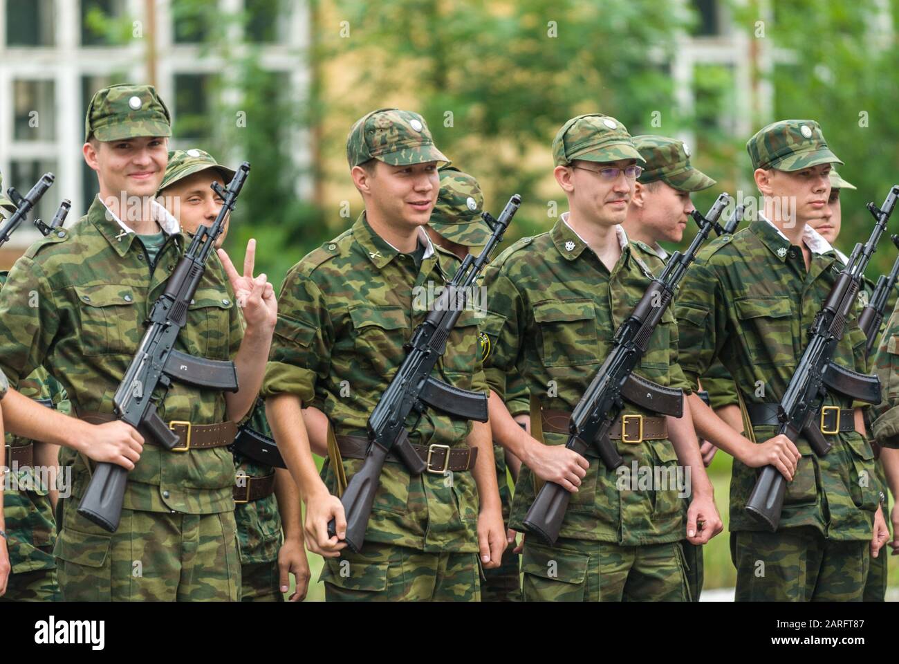 Russian army scene Stock Photo - Alamy