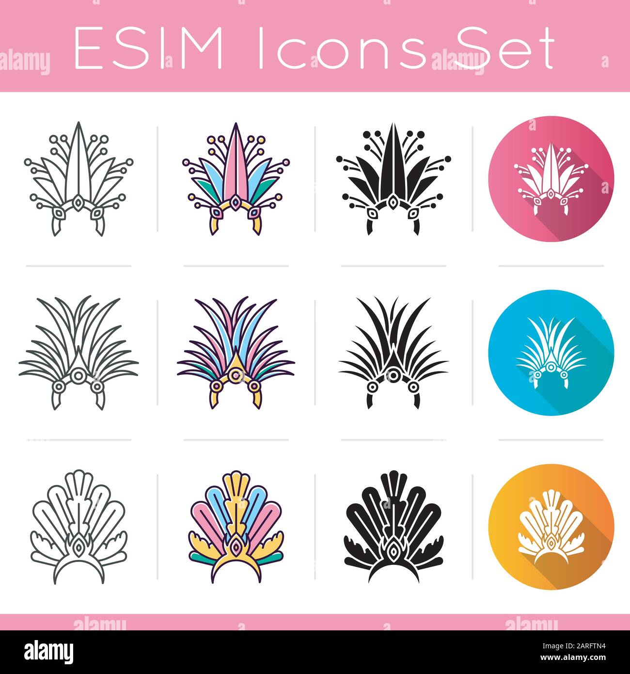 Carnival mas masquerade Stock Vector Images - Alamy