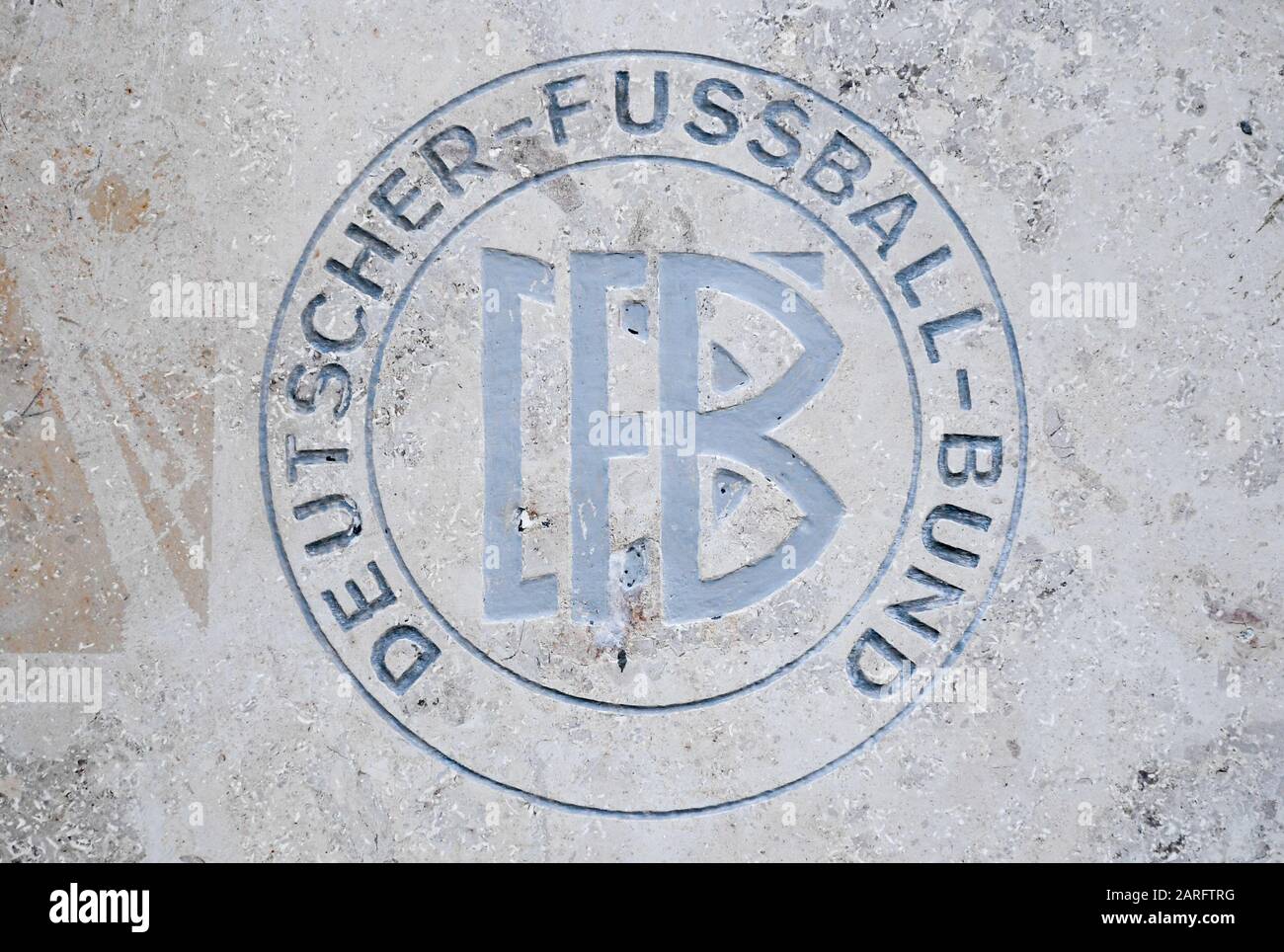 28 January 2020, Saxony, Leipzig: View of a plaque commemorating the ...