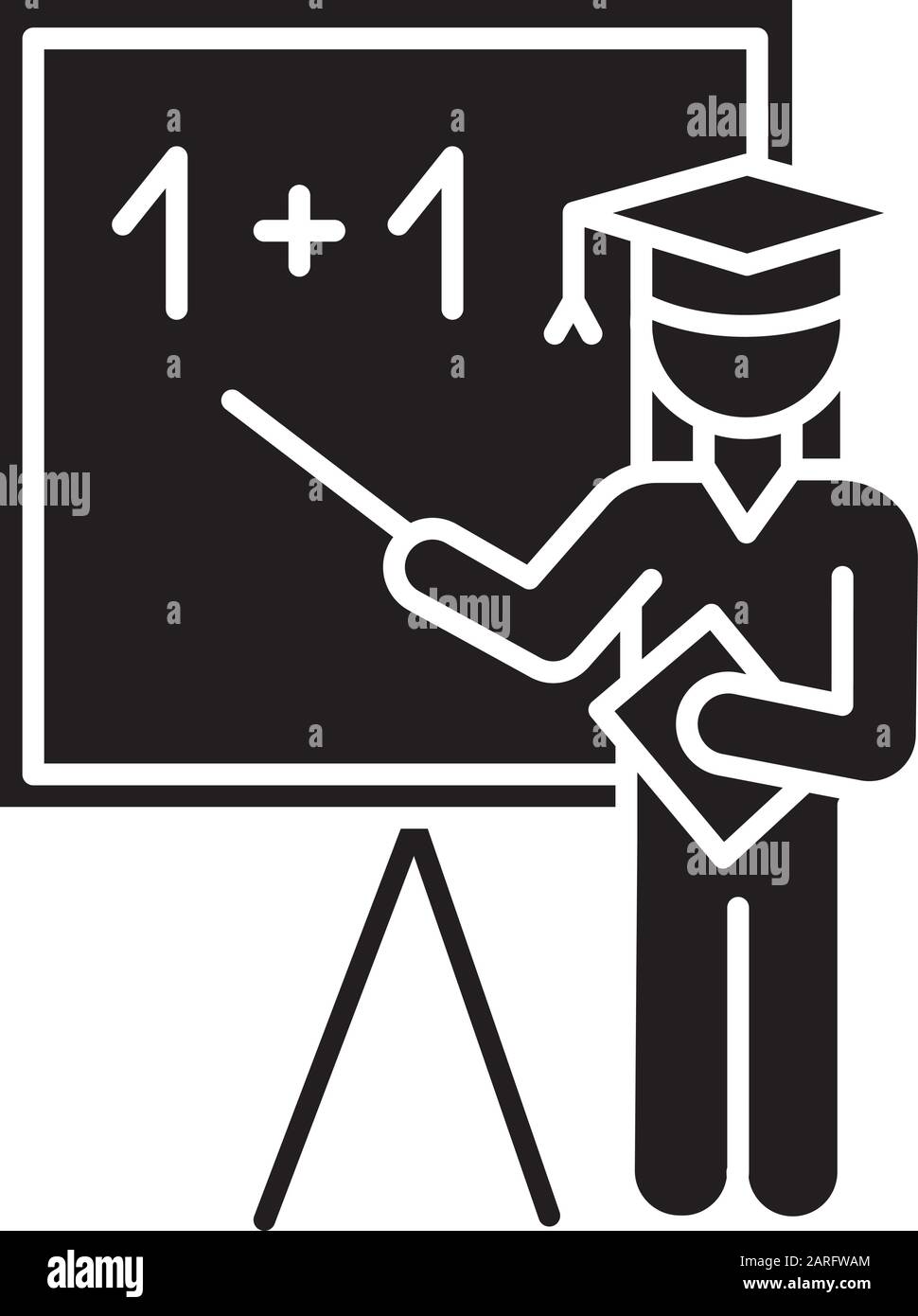 Education industry glyph icon. Educational process. Pedagogy practice ...