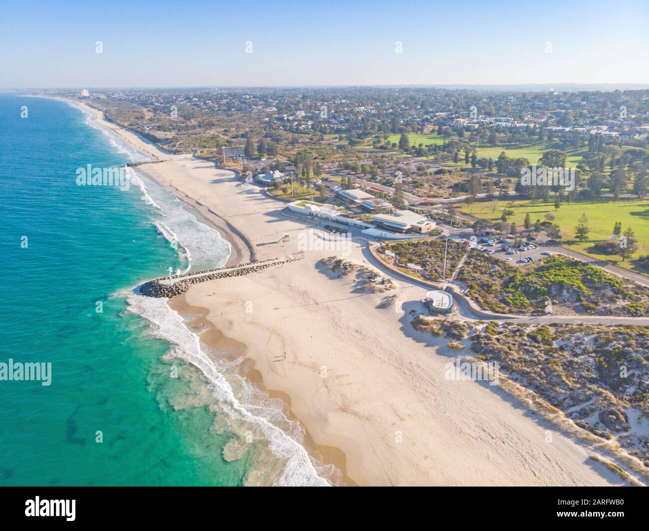 An aerial view of City Beach in Perth, Western Australia Stock Photo ...