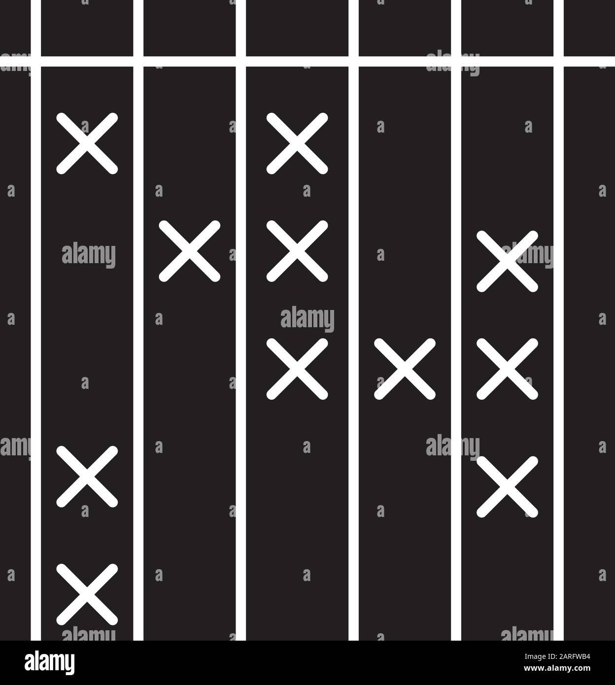 Survey data glyph icon. Cross mark on checklist. Info analysis. Chart ...