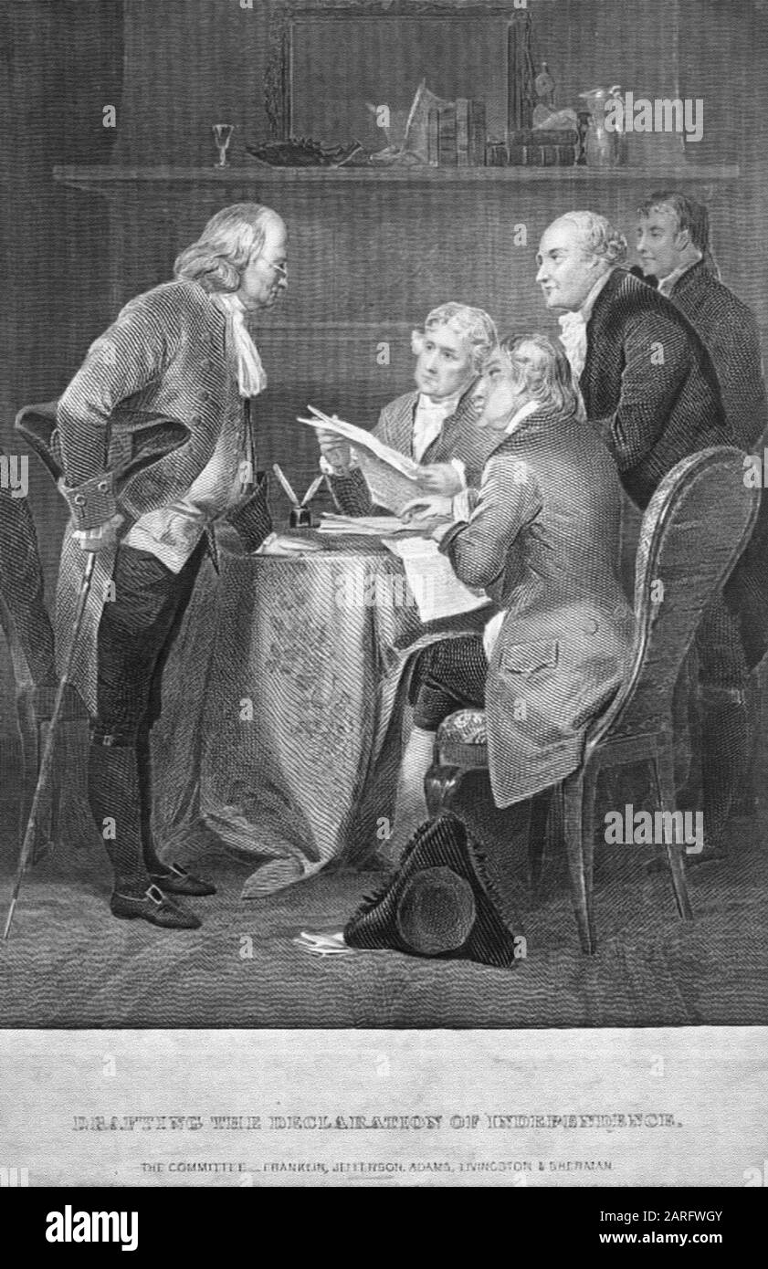 America Independence Drafting Declaration Stock Photos & America ...