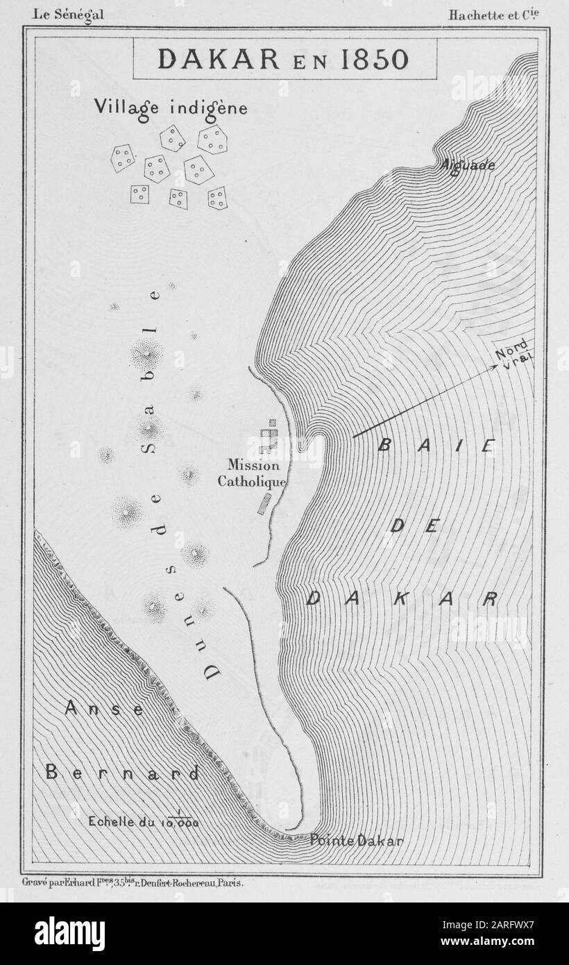 Senegal french map hi-res stock photography and images - Alamy