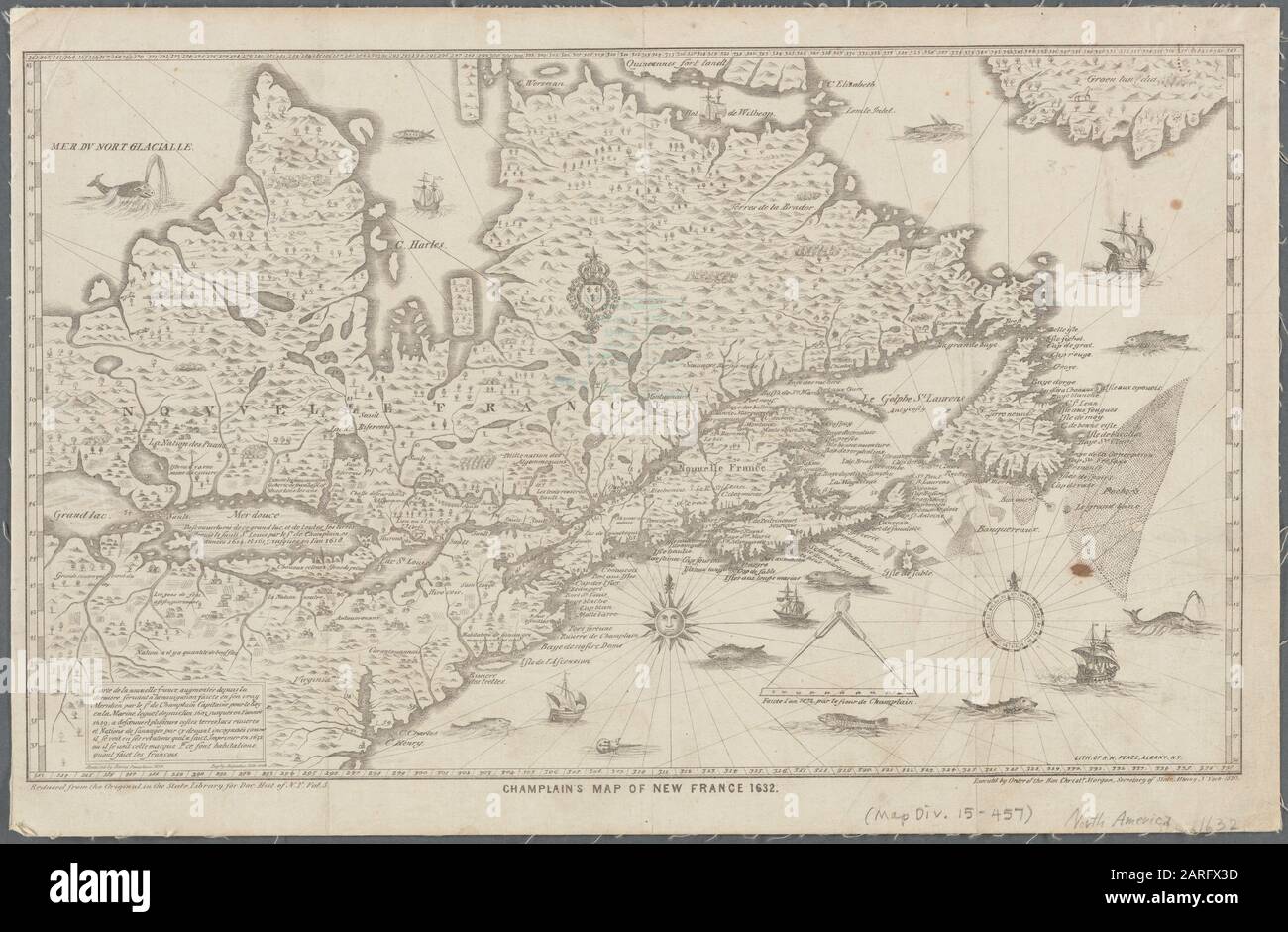 Samuel de champlain map hi-res stock photography and images - Alamy