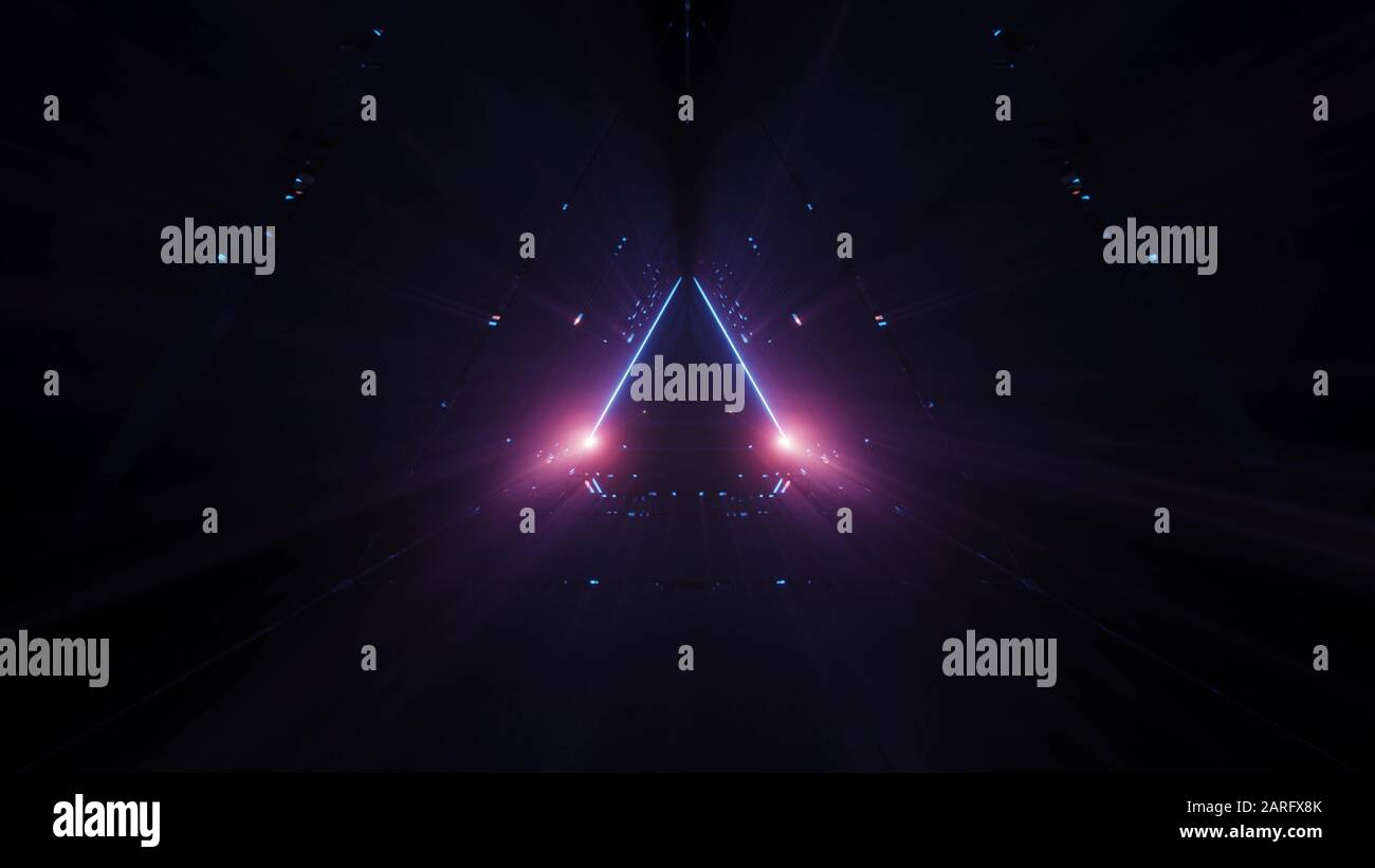 3d illustration beautiful magic triangle paradise door artwork design ...