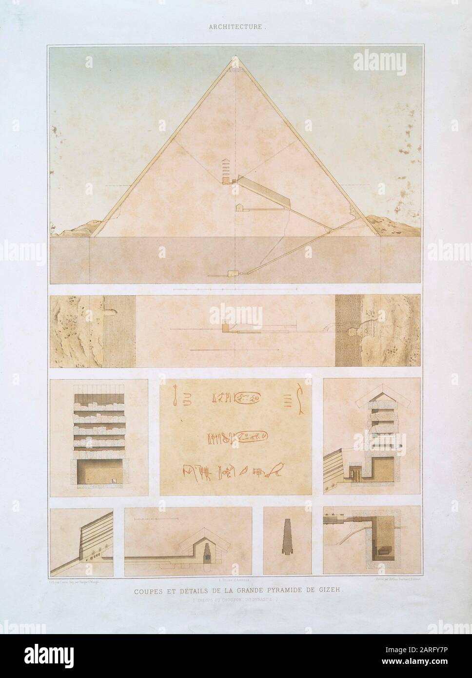 Section great pyramid giza egypt hi-res stock photography and images ...