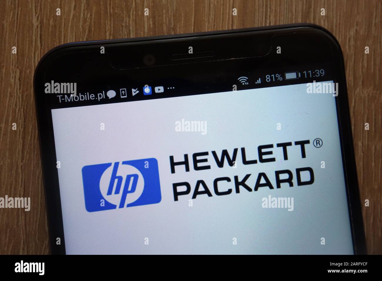 Hewlett Packard logo displayed on a modern smartphone Stock Photo - Alamy