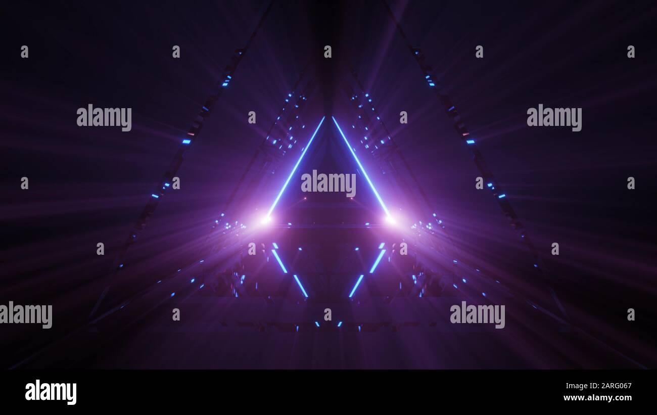 3d illustration beautiful magic triangle paradise door artwork design ...