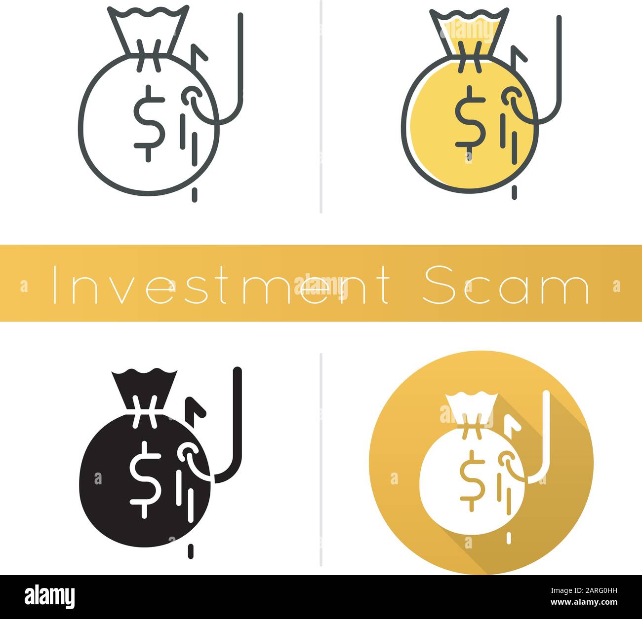 Investment scam icon. Ponzi, pyramid scheme. Financial fraud. Illegal ...