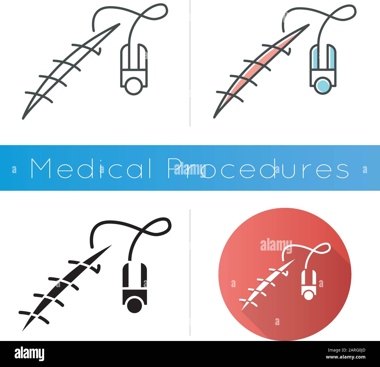 Suture art Stock Vector Images - Alamy