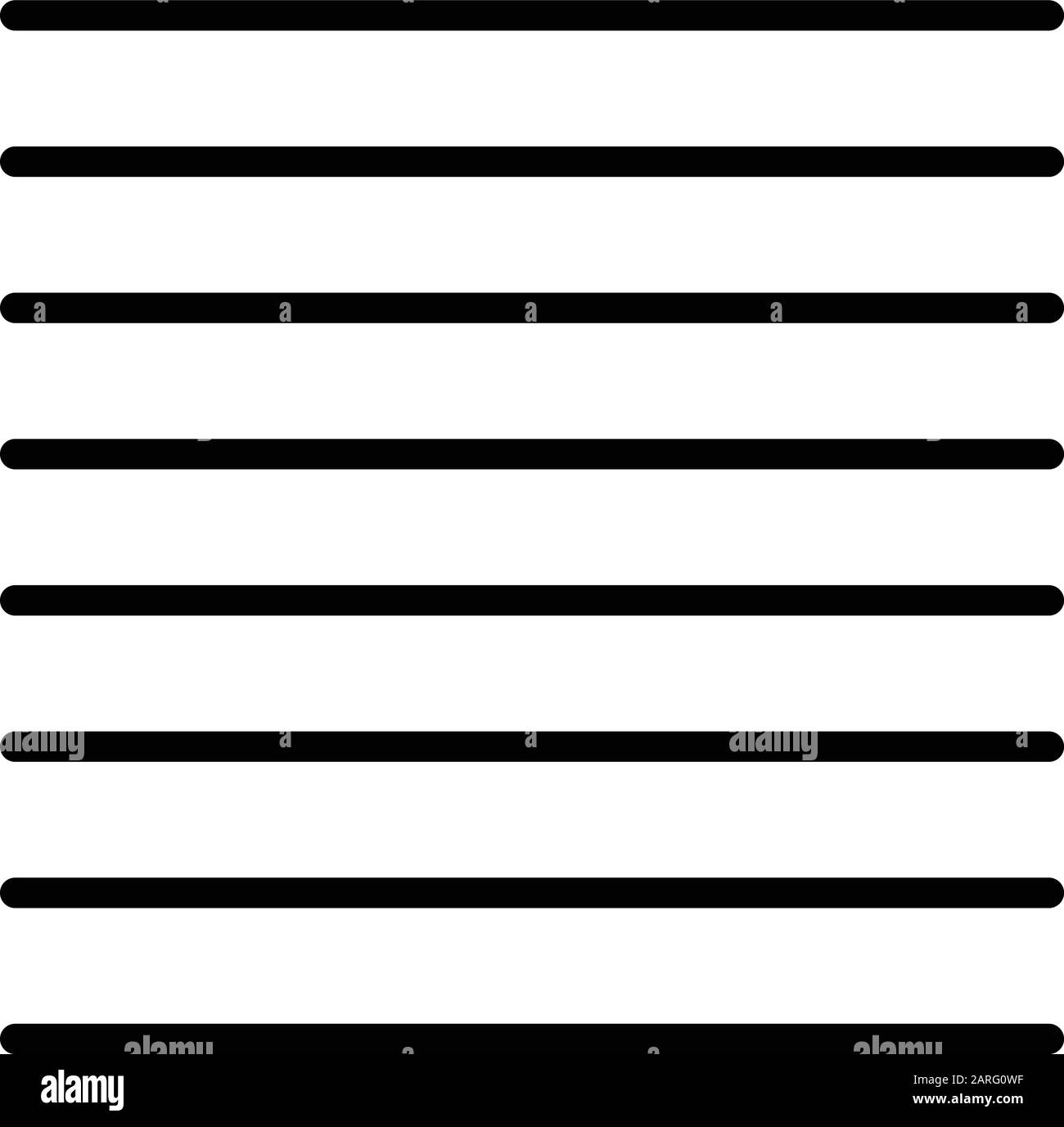 Parallel lines glyph icon. Straight black strokes. Ink monochrome ...