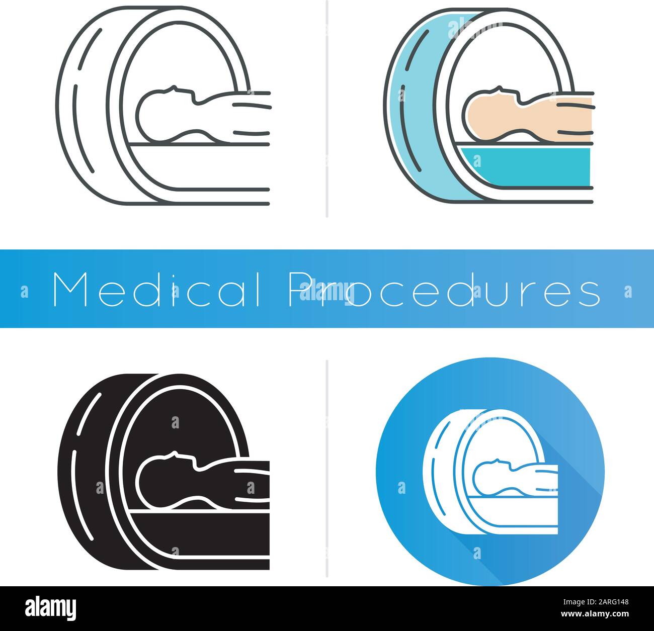 Tomography icon. Brain scan. Cancer tumor risk check. Illness diagnosis ...