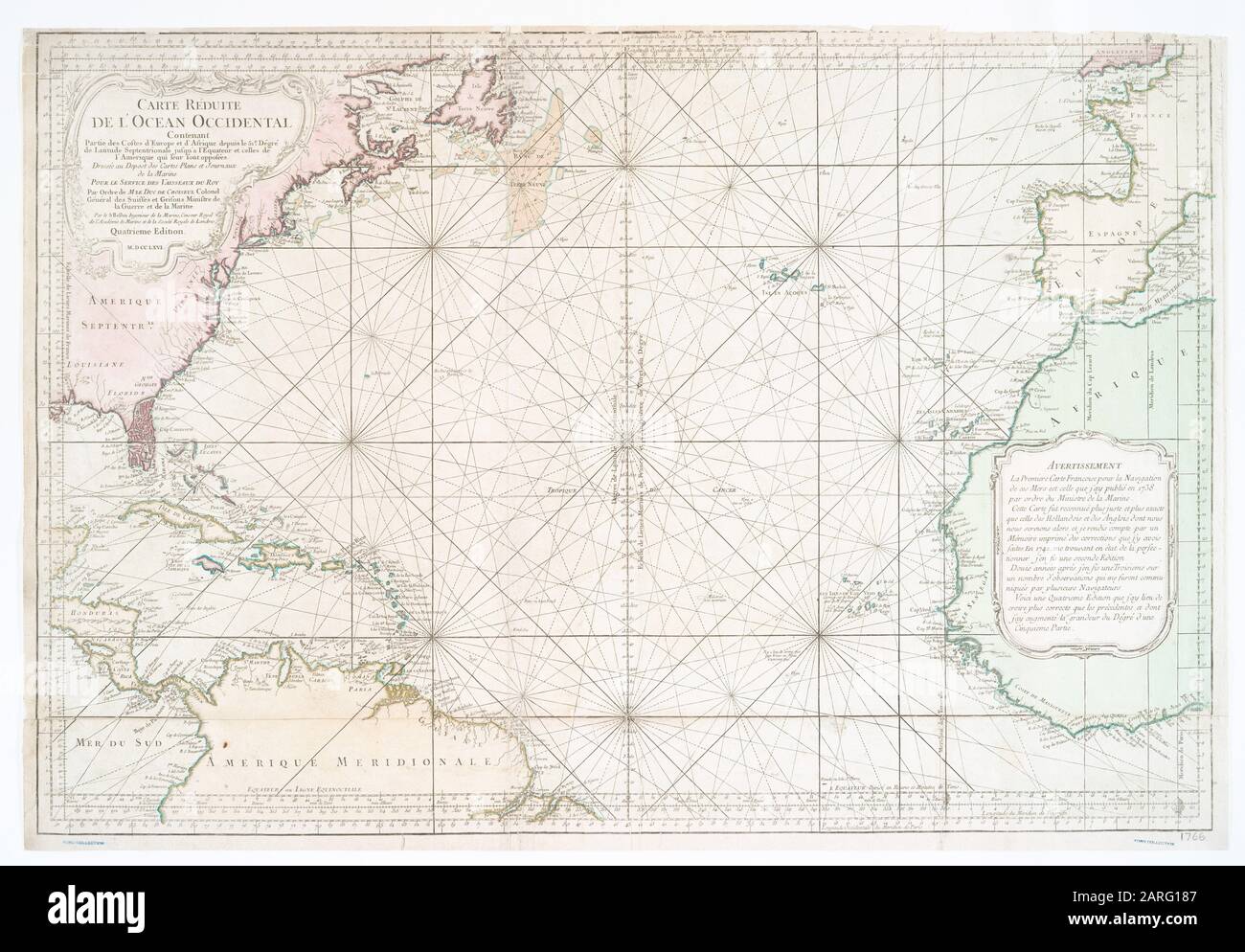 Map of the western ocean hi-res stock photography and images - Alamy