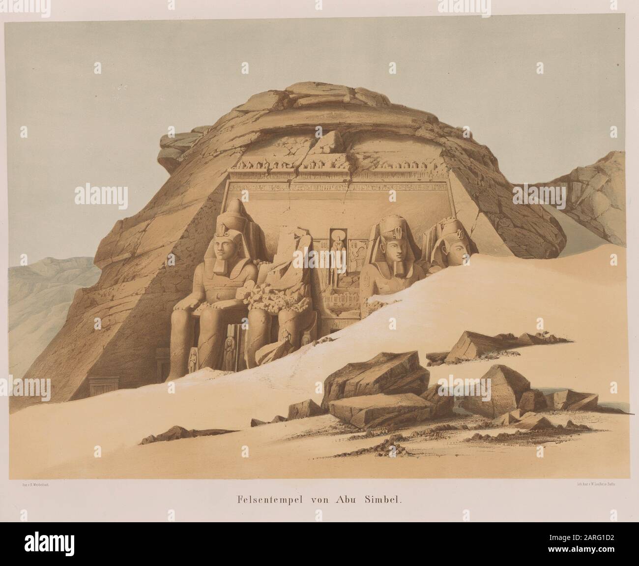 Abu simbel drawing hi-res stock photography and images - Alamy
