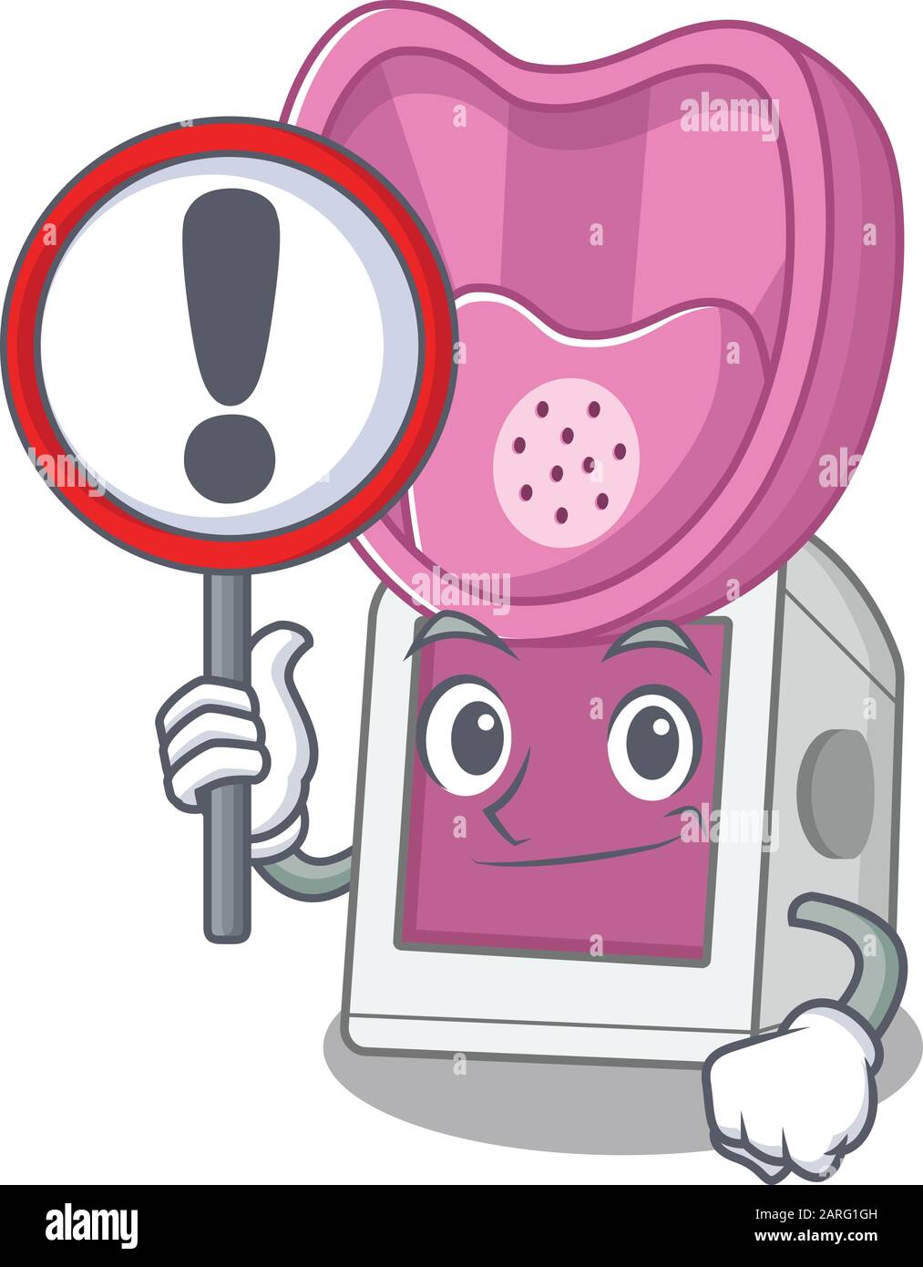 cool and funny steam inhaler raised up a Sign Stock Vector Image & Art ...