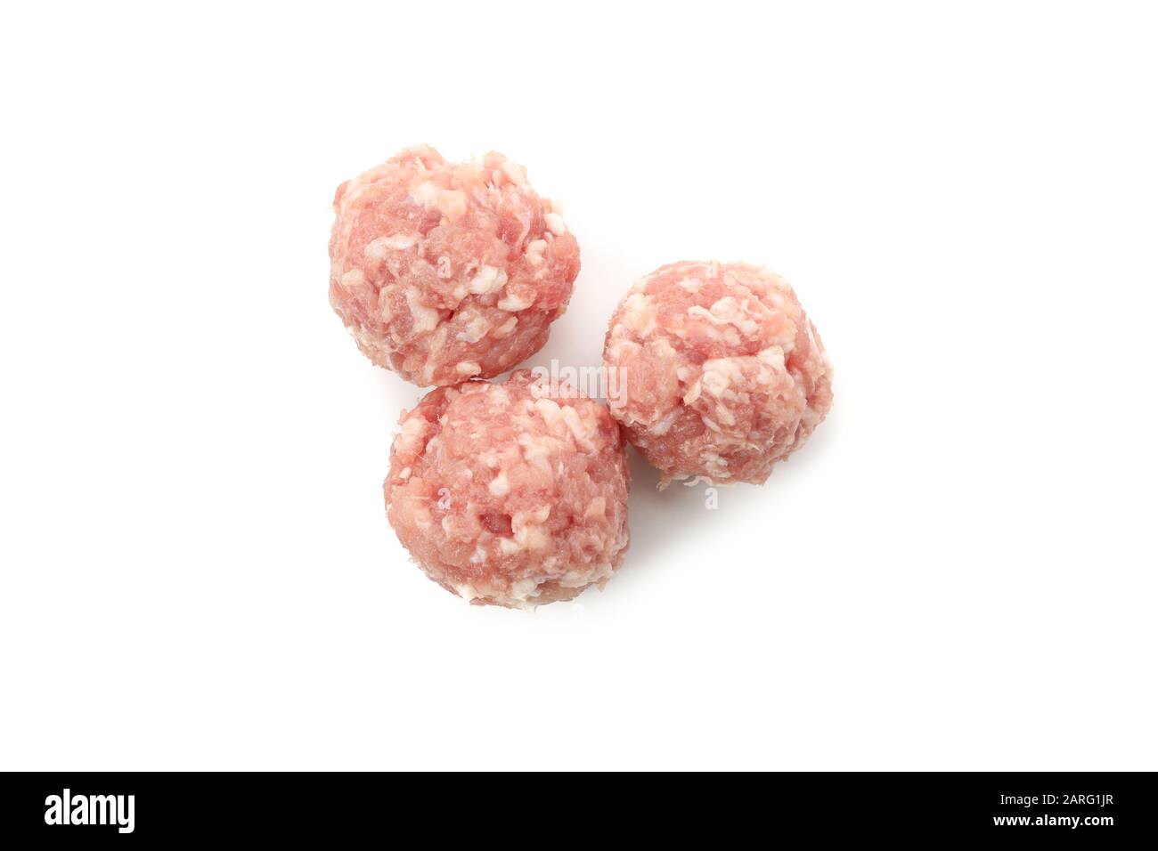 Tasty minced meat balls isolated on white background Stock Photo - Alamy