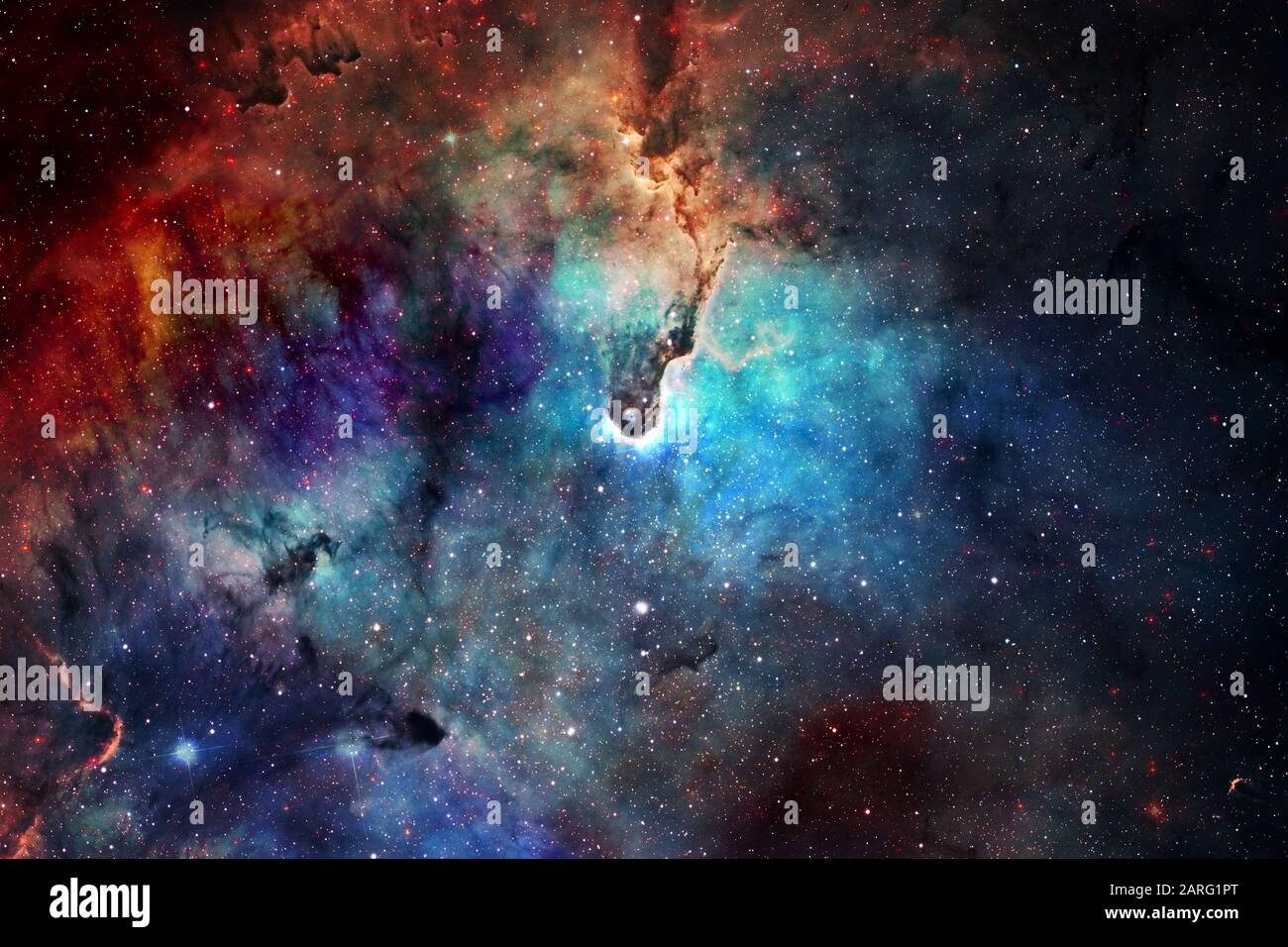 Beauty of endless cosmos. Science fiction wallpaper. Elements of this ...